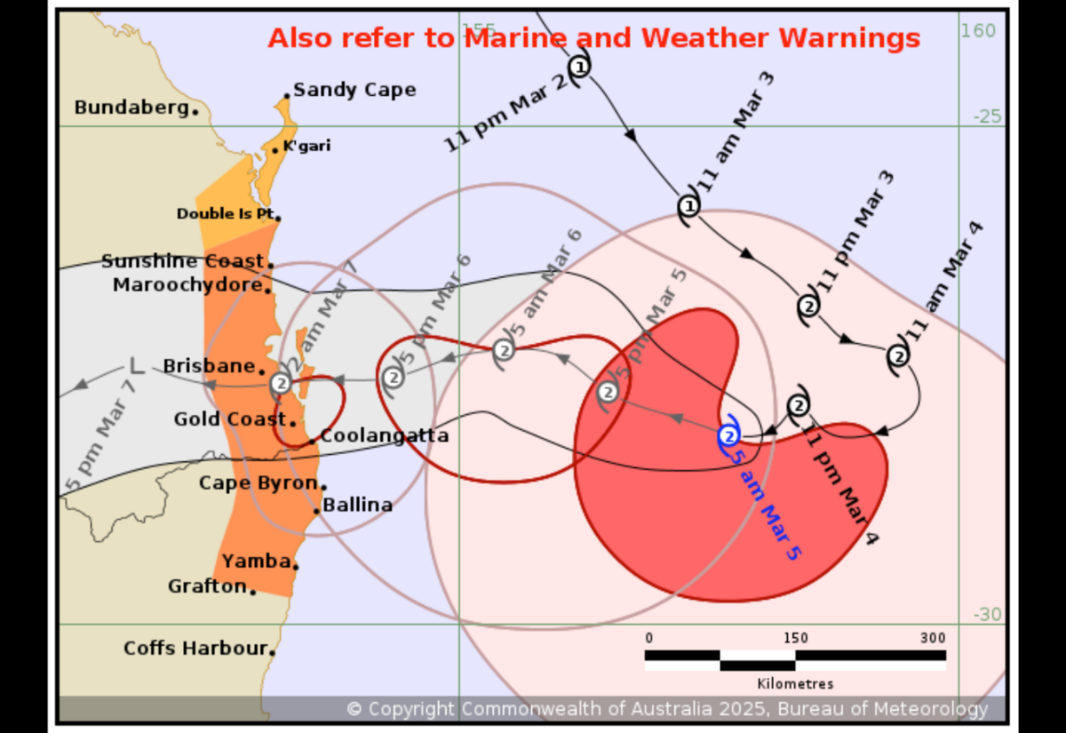 Tropical Cyclone Alfred update: Brisbane crossing early Friday